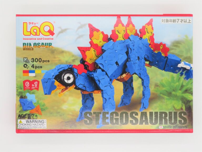 【知育玩具・ブロック】LaQ（ラキュ―）ダイナソーワールド『ステゴサウルス』をつくってみた！【おもちゃレビュー】｜ありいっちゃんブログ