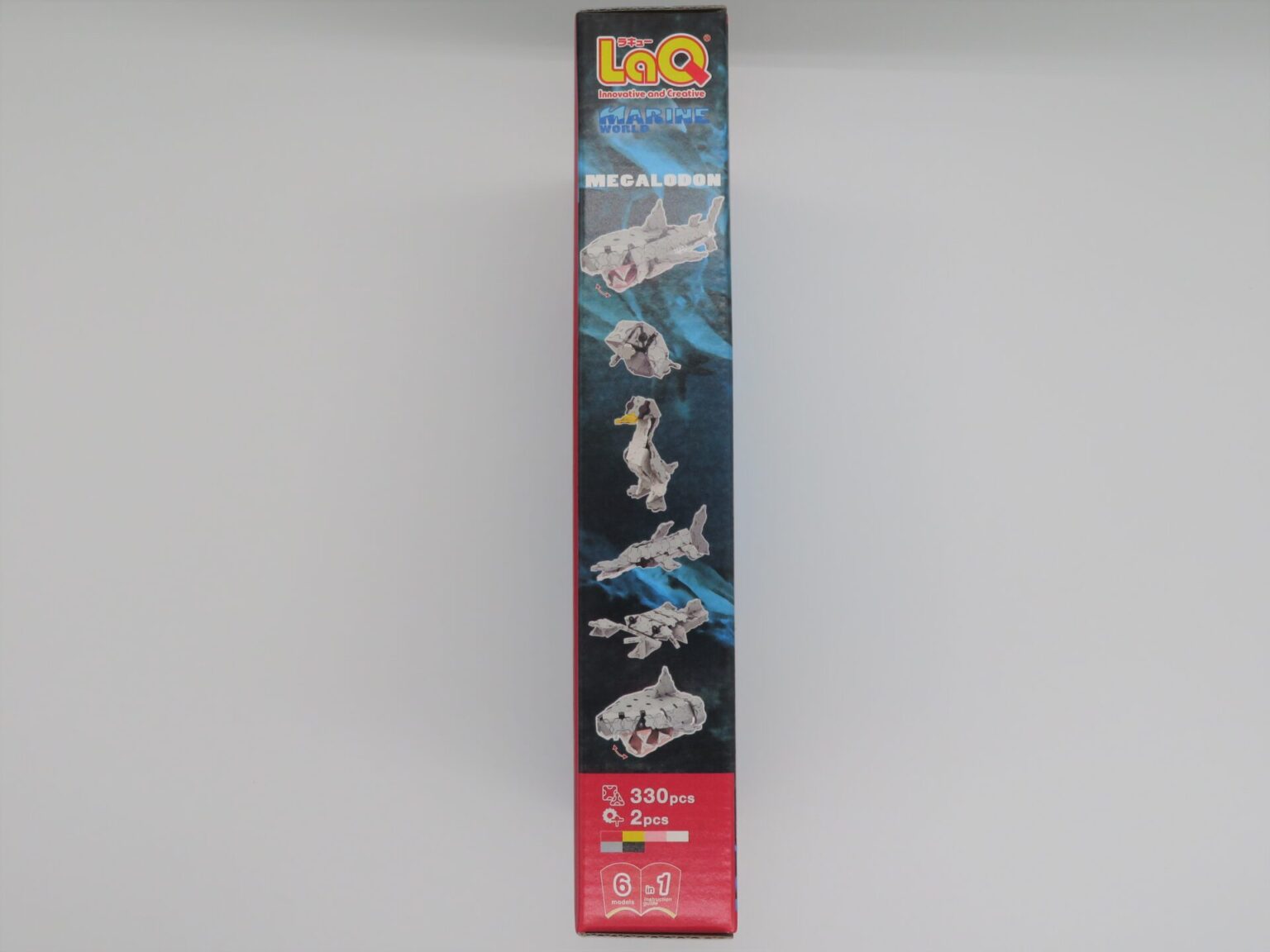 【知育玩具・ブロック】LaQ（ラキュ―）ミスティカルビースト『メガロドン』をつくってみた！【おもちゃレビュー】｜ありいっちゃんブログ